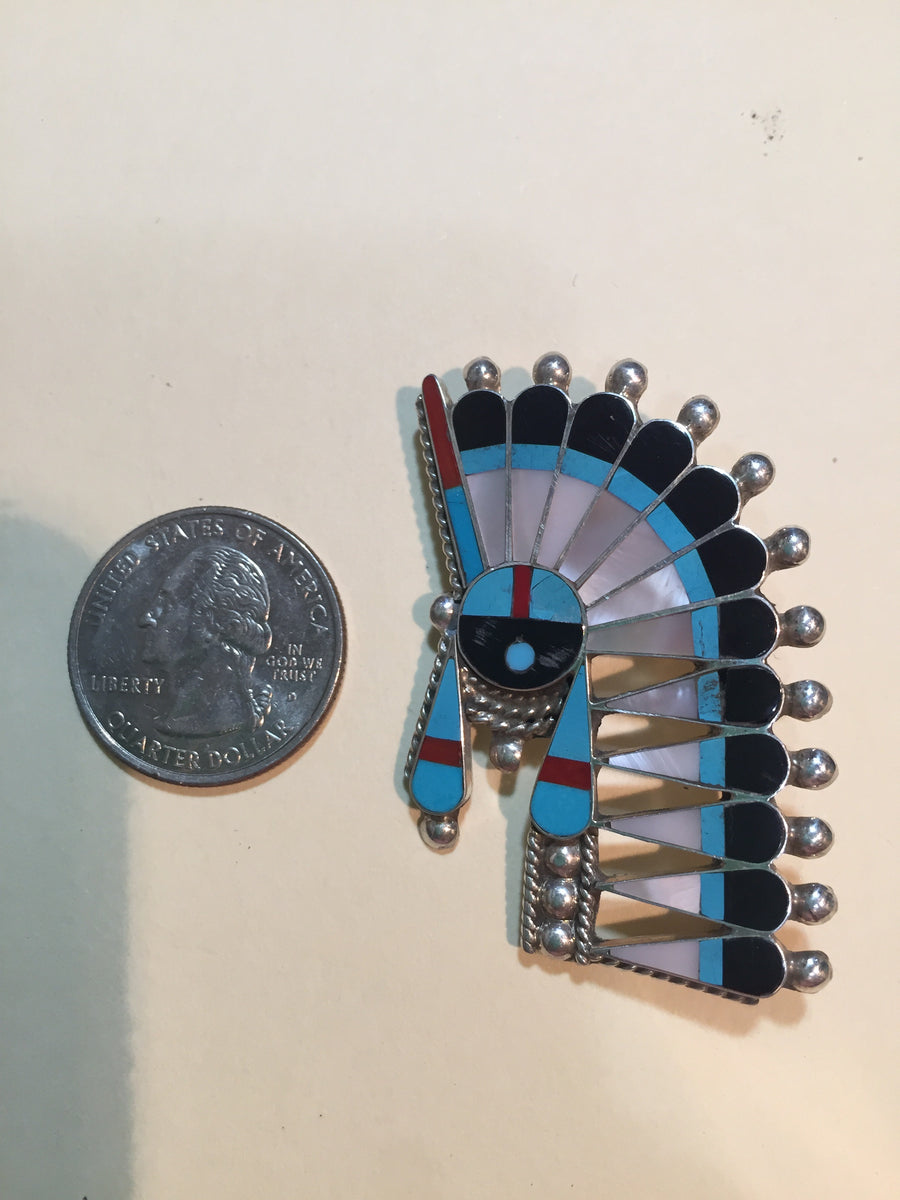 "The side view". Pin/ pendant – The Turquoise People